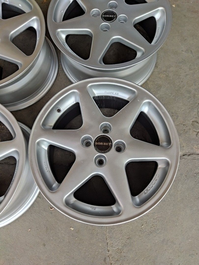 Velg original borbet type c ring 16 pcd 4x100 Lobang 4, Aksesoris Mobil ...