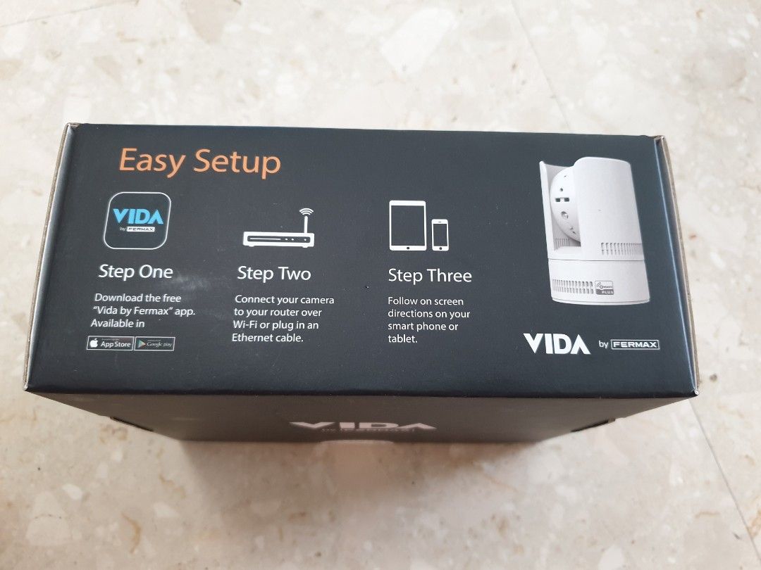 VIDA Smart home gateway with FHD Pan and tilt camera, Furniture & Home ...