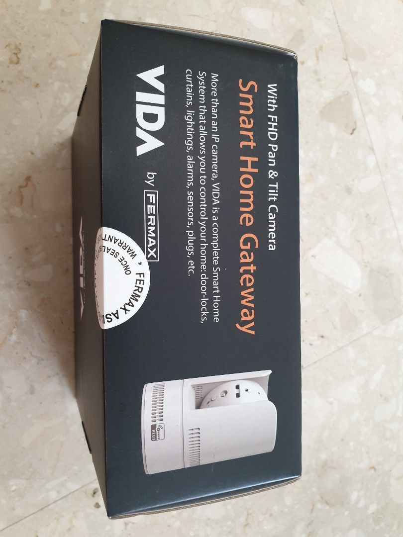 VIDA Smart home gateway with FHD Pan and tilt camera, Furniture & Home ...