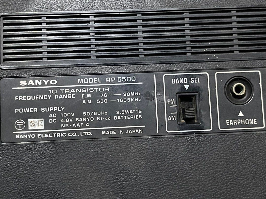 Vintage Sanyo transworld radio super cadnica 10 transistor made in ...