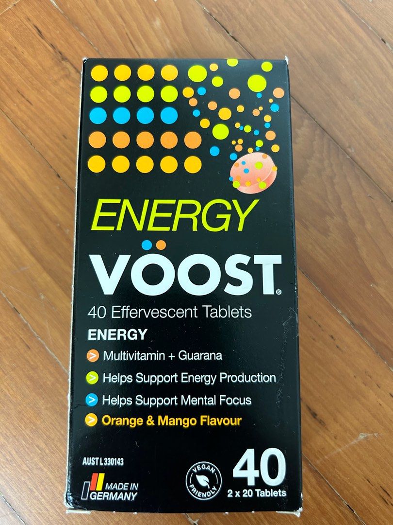 Voost Energy (40 tablets), Health & Nutrition, Health Supplements ...