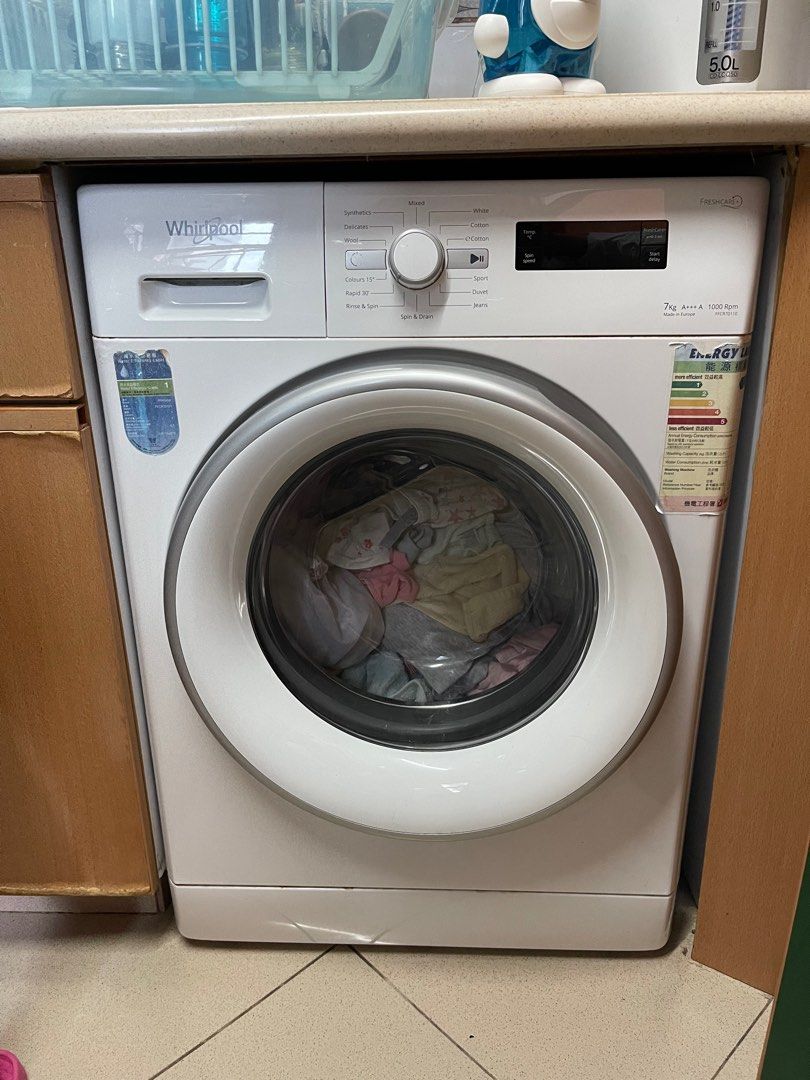 Whirlpool 7kg Washing Machine, 家庭電器, 洗衣機及乾衣機 - Carousell