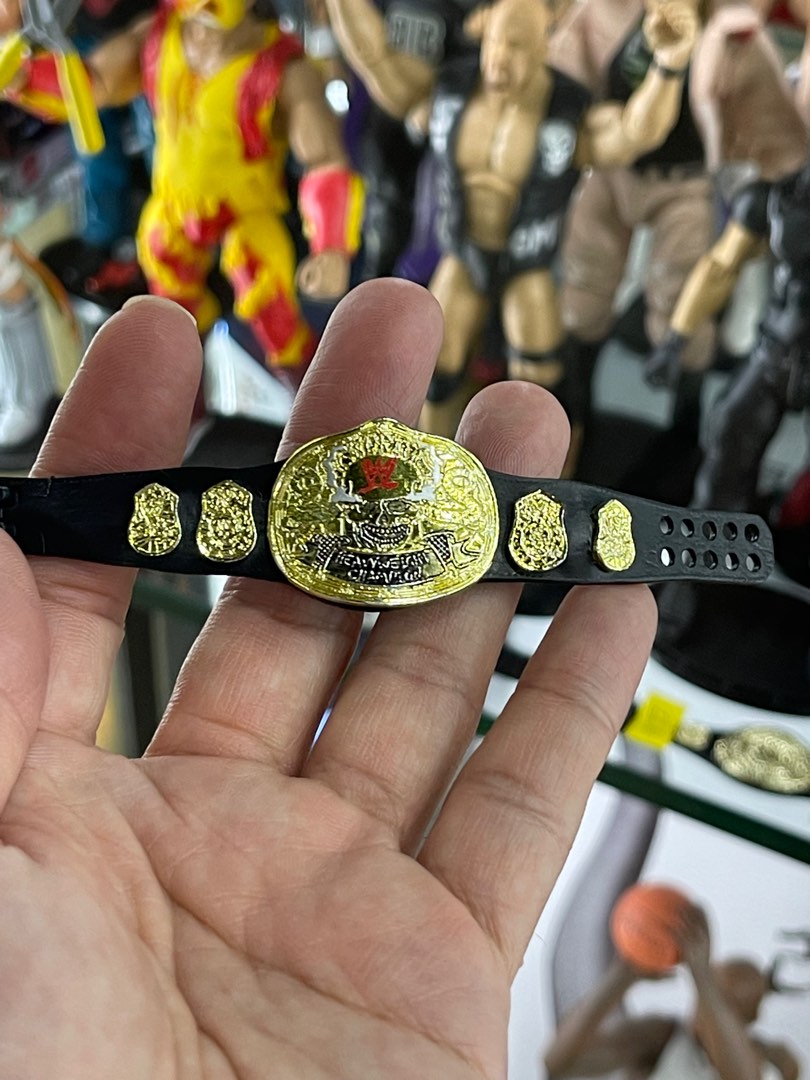 WWE Mattel Figure Belt Smoking Skull SCSA Belt on Carousell