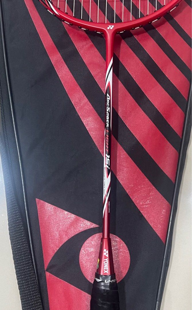 YONEX - ARCSABER LIGHT 15I ISERIES ARC-LT15IEX RED BADMINTON RACKET ...