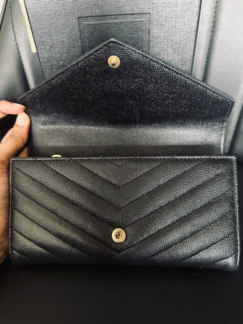 YSL - SAINT LAURENT CASSANDRE MATELASSE FLAP LONG WALLET, Luxury, Bags ...