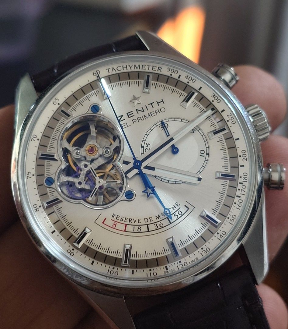 Zenith El Primero Chronomaster Open heart power reserve, Luxury ...