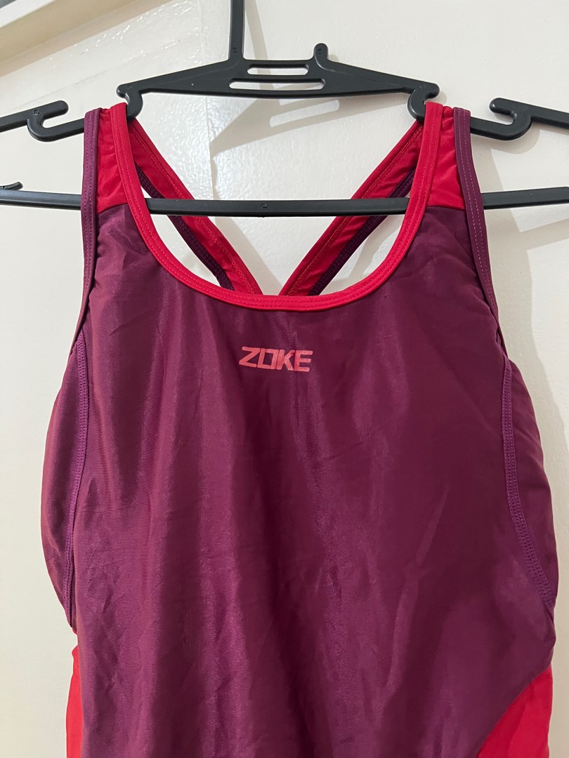 ZOKE Maroon One Piece on Carousell
