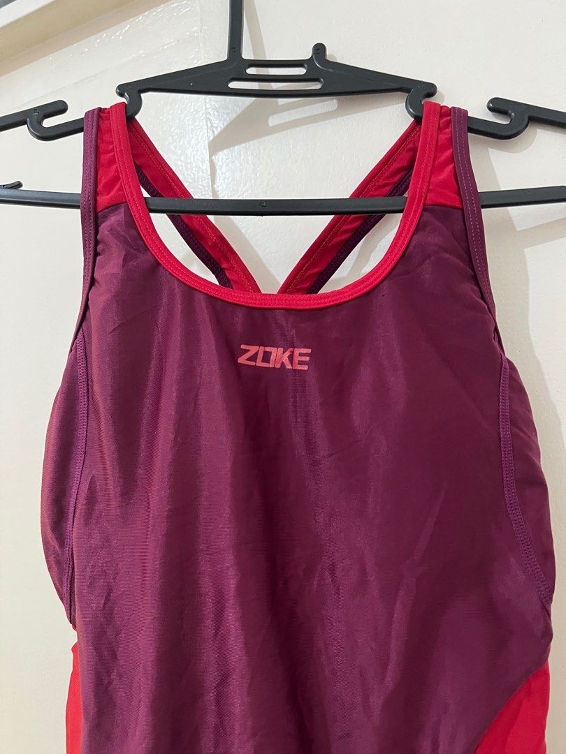 ZOKE Maroon One Piece on Carousell