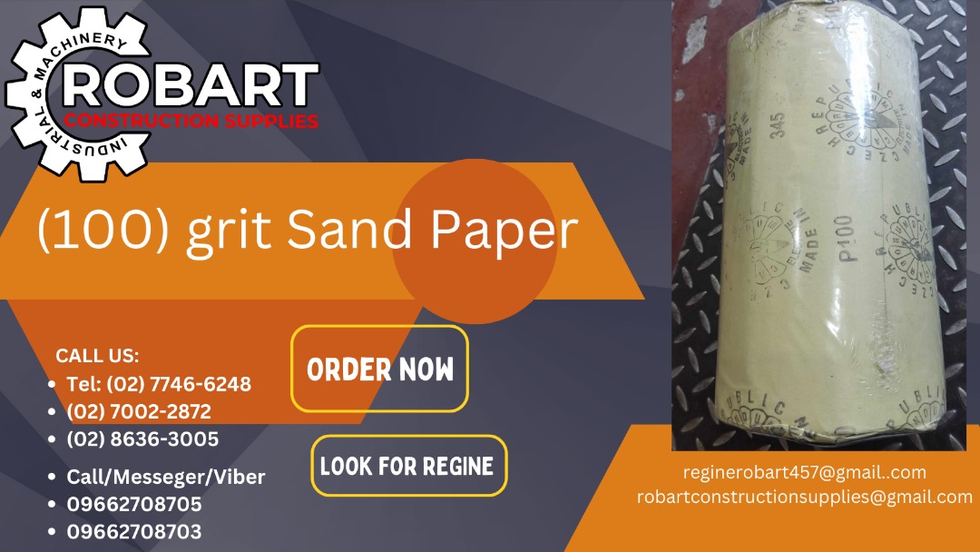 (100) grit Sand Paper, Commercial & Industrial, Construction Tools ...