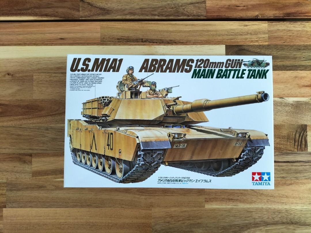 1/35 U.S. M1A1 Abrams 120mm Gun Main Battle Tank (35156), Hobbies ...