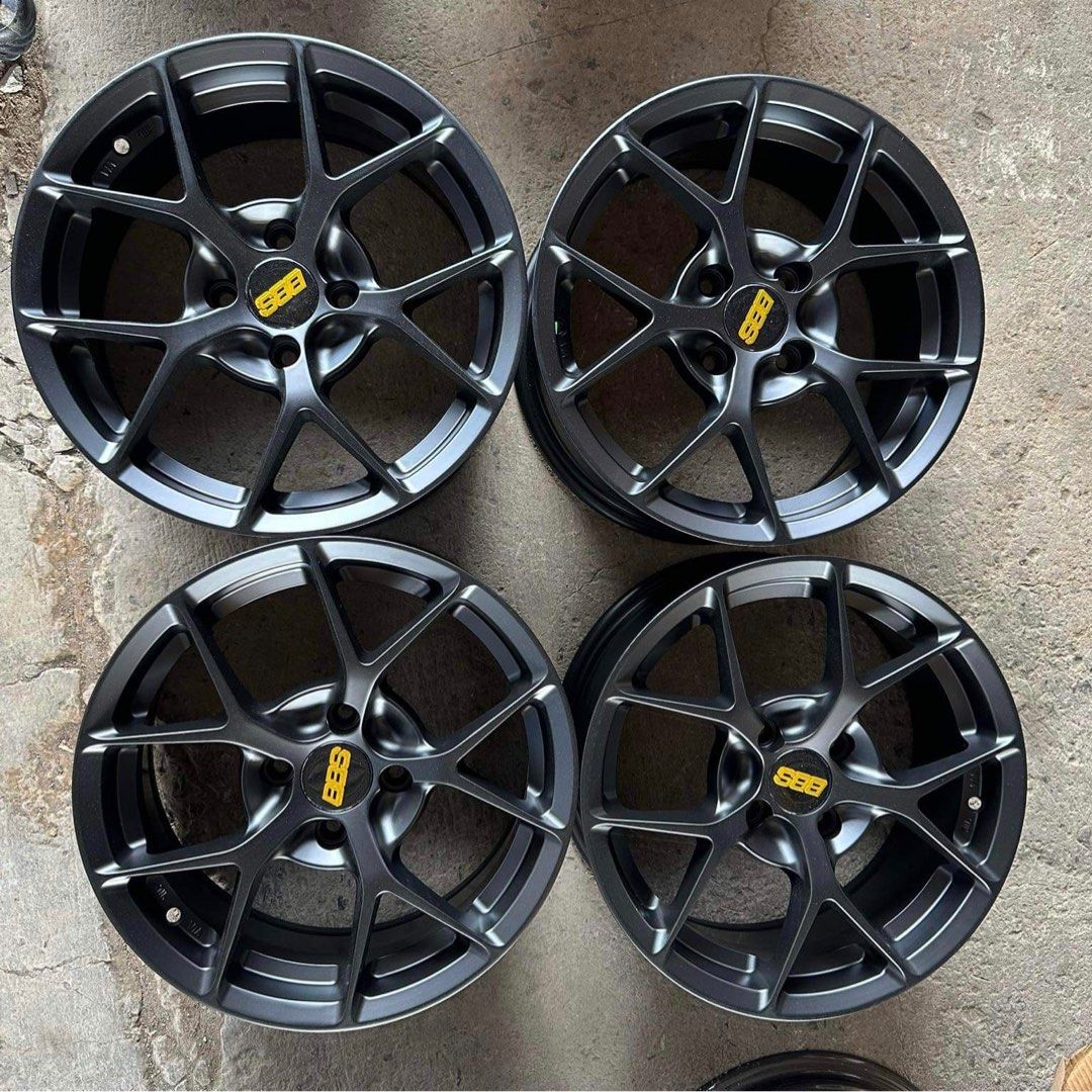 15” BBS Mesh design code 5893 Black mags 4Holes pcd 100 Bnew, Car Parts & Accessories, Mags and ...