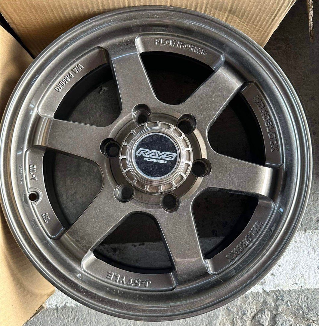 16” TE37 Rays design Wilcrox bronze mags 6Holes pcd 139 Fit Van ...