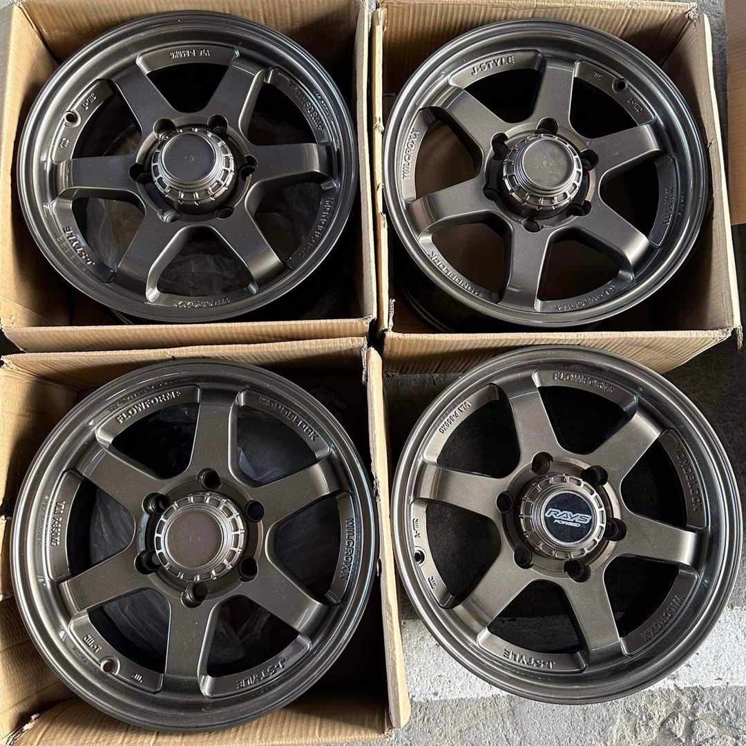 16” TE37 Rays design Wilcrox bronze mags 6Holes pcd 139 Fit Van ...