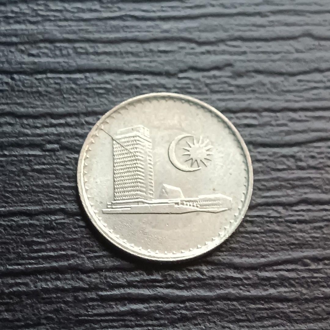 1973 Malaysia 5 Sen Parliament - Mint Error, Die Cracks, Hobbies & Toys ...