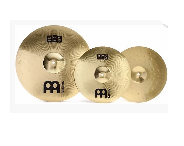 3 CYMBALS SET MEINL Cymbals BCS Traditional Brass 20 Inch Ride 16 Inch ...