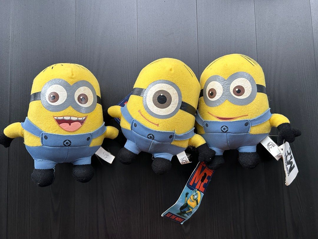 3x Minions Soft Toy, Hobbies & Toys, Toys & Games on Carousell