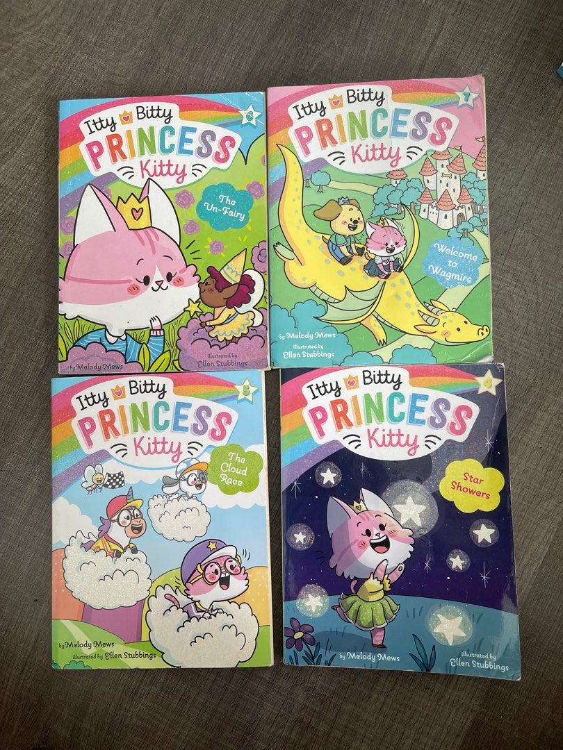 4 Itty Bitty Princess Kitty Story Books, Hobbies & Toys, Books ...