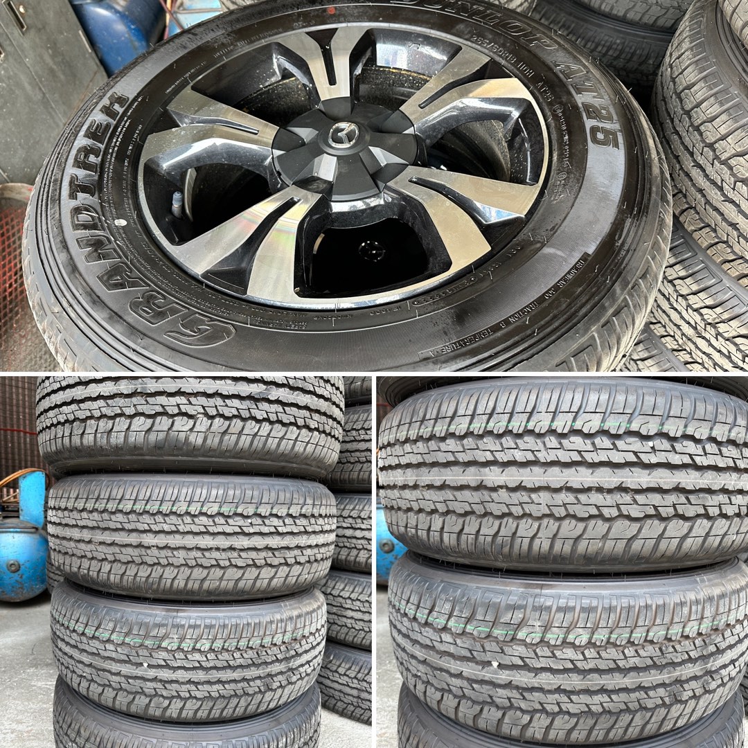 4pcs 18” Mazda BT-50 Mags 6Holes pcd 139 with/265-60-r18 Dunlop ...