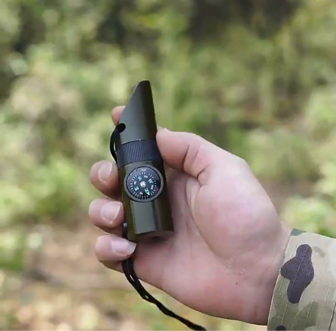 7 in 1 Survival Whistle Portable High Decibel Safety Whistle For ...