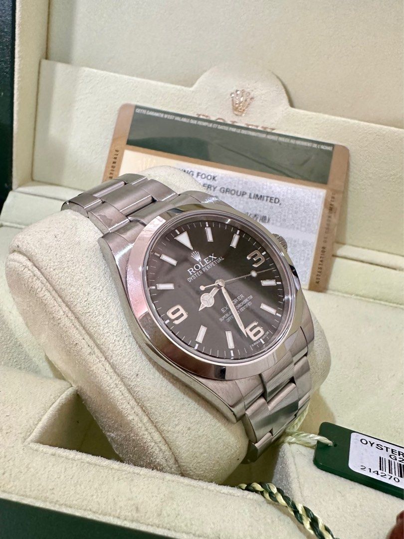 99% Rolex Explorer 1 39MM 214270, Luxury, Watches on Carousell