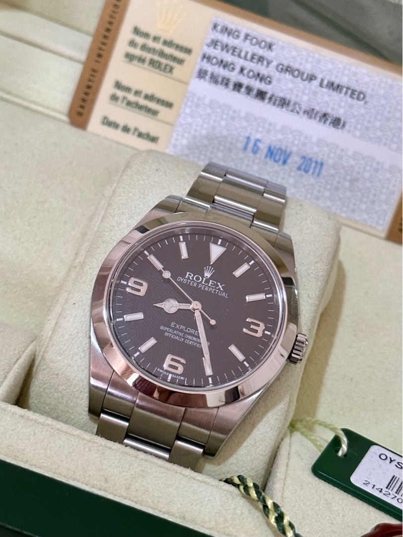 99% Rolex Explorer 1 39MM 214270, Luxury, Watches on Carousell