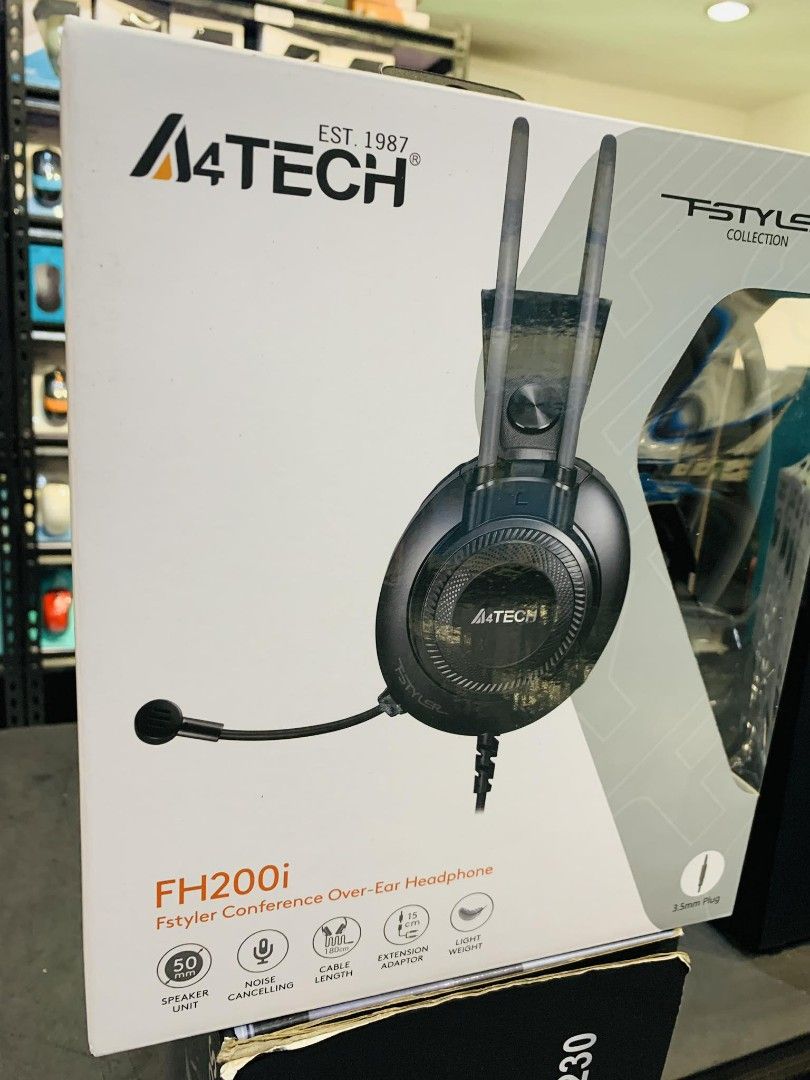 A4tech Fh200i Conference Over Ear Headphone With Noise Cancelling Mic