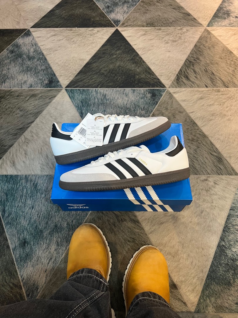 Adidas Samba OG White, Men's Fashion, Footwear, Sneakers on Carousell