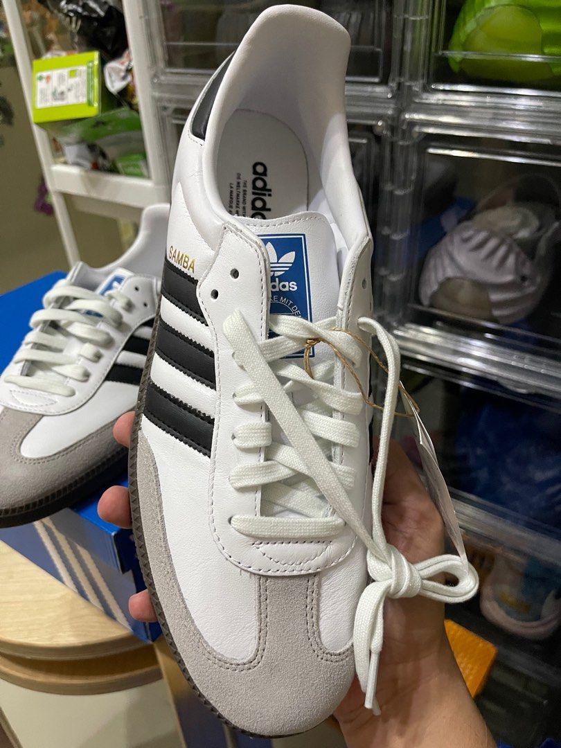 Adidas Samba OG White, Men's Fashion, Footwear, Sneakers on Carousell