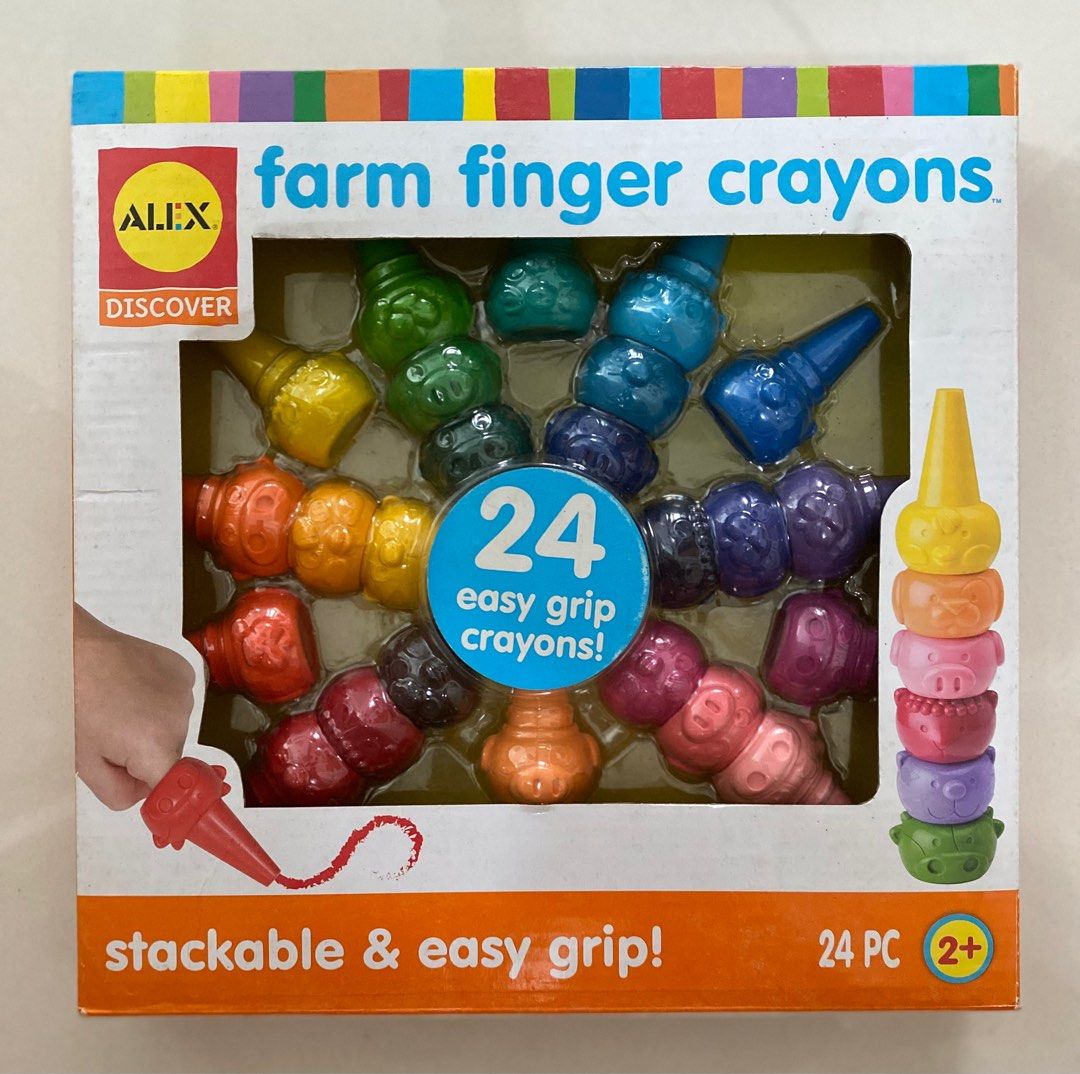 ALEX Toys Little Hands Farm Fingers Crayons, Babies & Kids, Infant ...