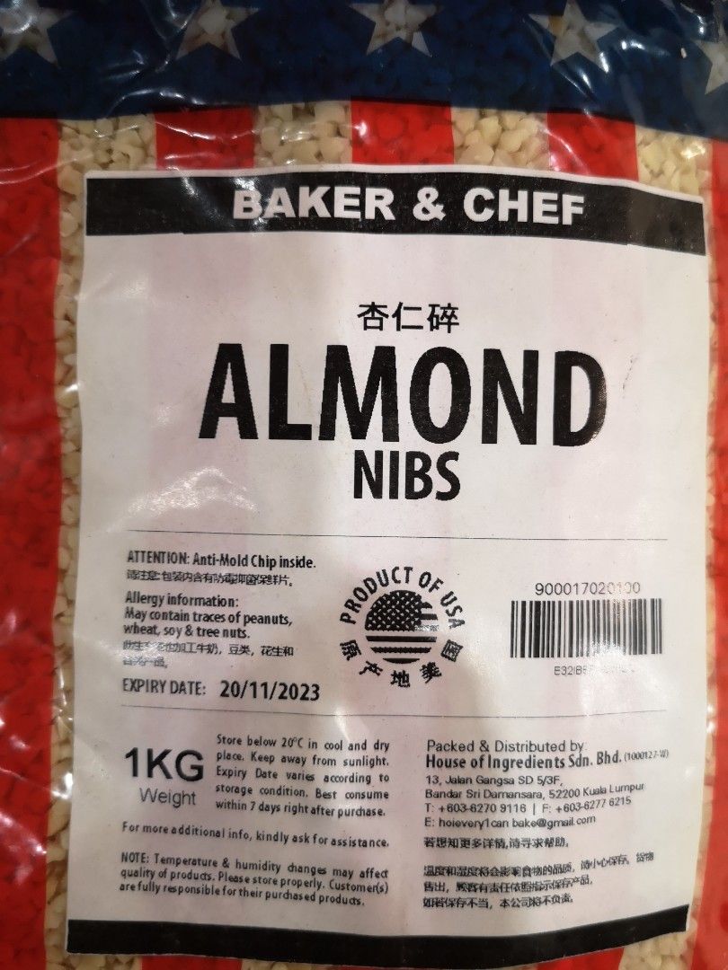 Almond nibs, Food & Drinks, Homemade Bakes on Carousell