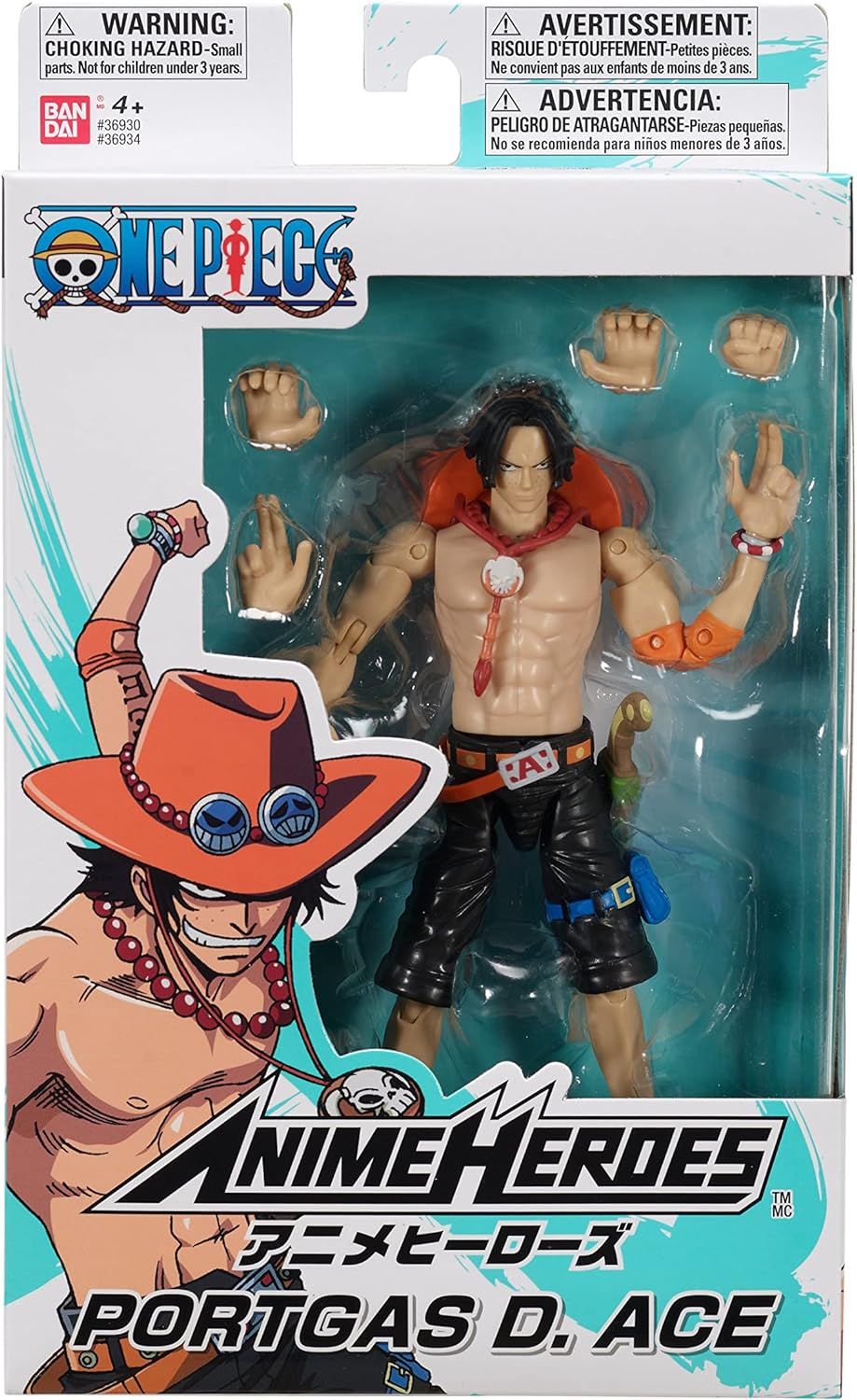 Anime Heroes One Piece Portgas D. Ace Figure,36934 (Portgas D. Ace ...