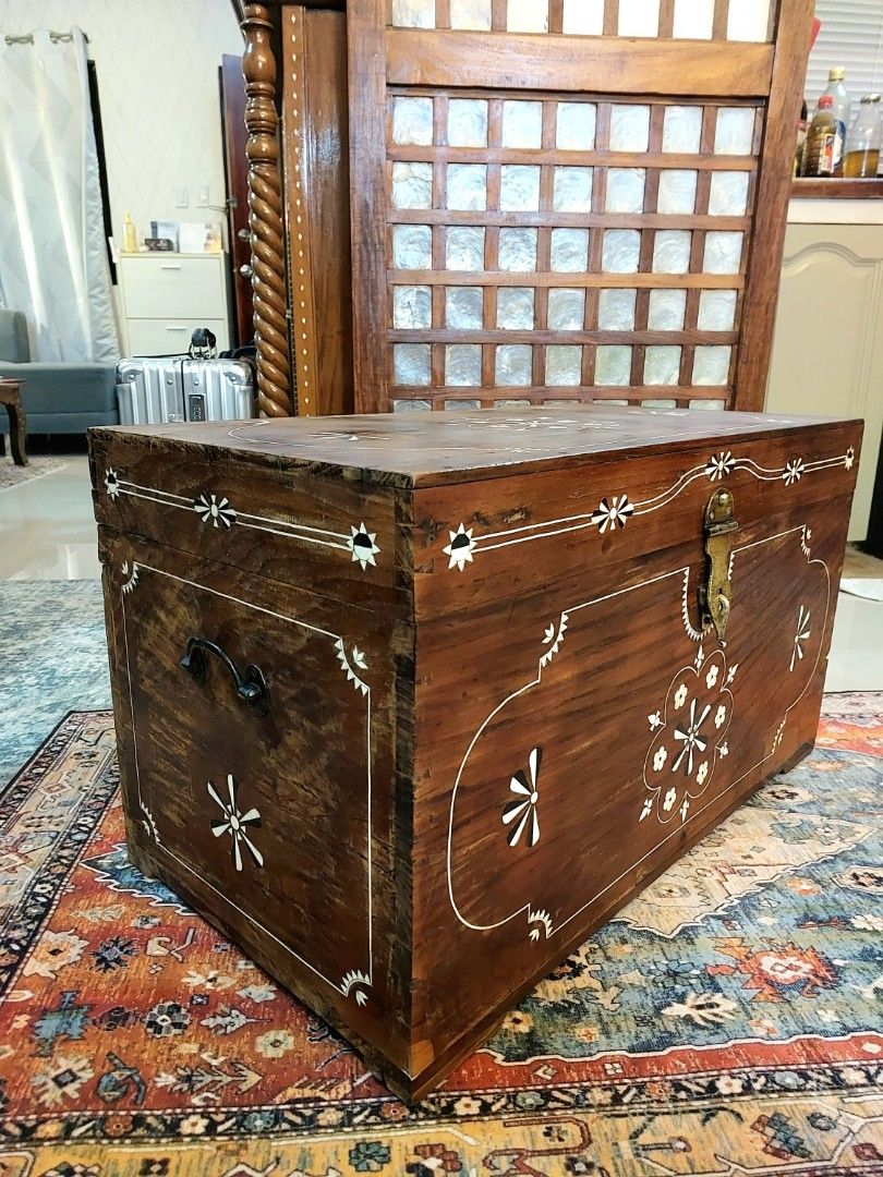 Antique Baul narra, Furniture & Home Living, Furniture, Other Home ...