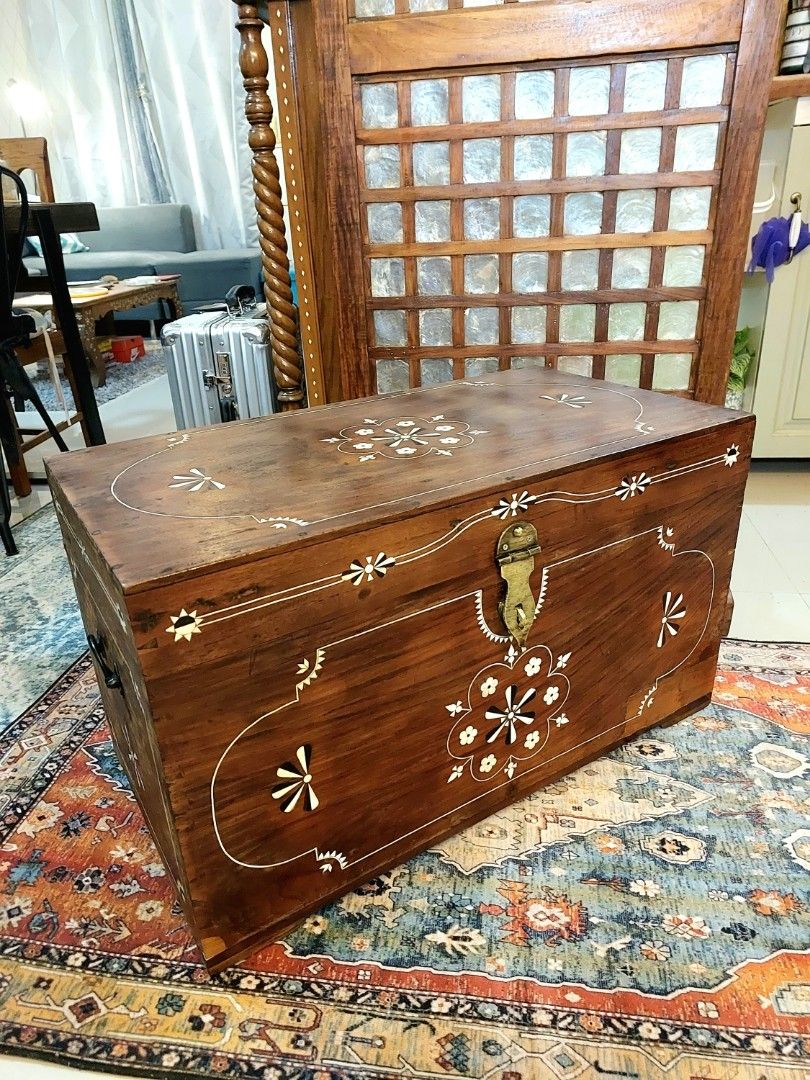 Antique Baul narra, Furniture & Home Living, Furniture, Other Home ...