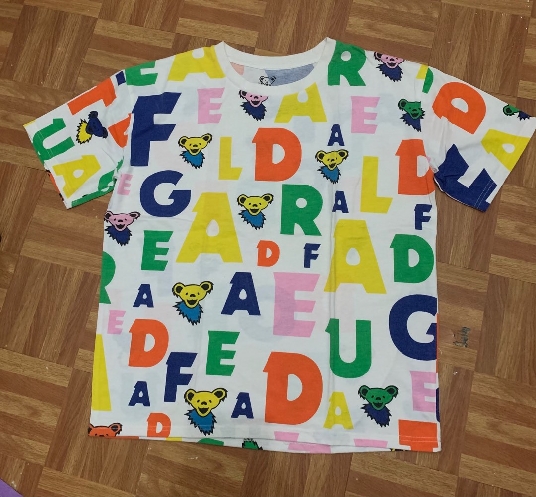 AOP GD Grateful Dead Official Merch Band Tee, Men's Fashion, Tops ...