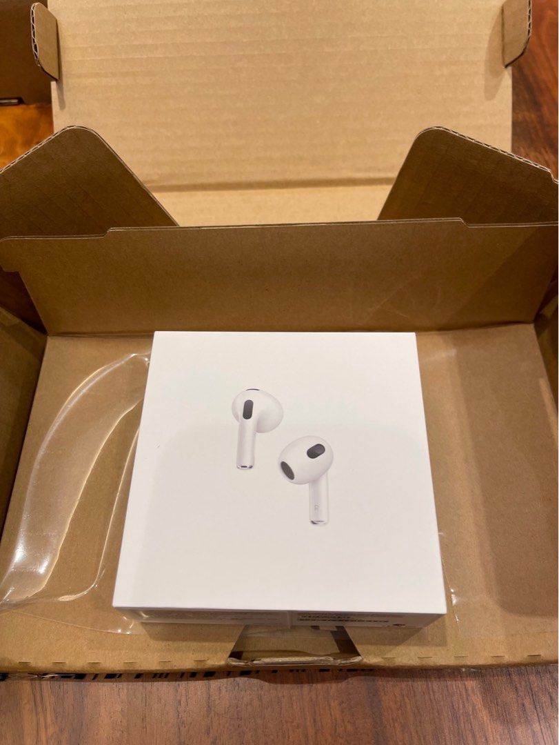 全新未拆封apple Airpods 3 支援magsafe 無線藍芽耳機無線充電 原廠公司貨 耳機及錄音音訊設備 耳機在旋轉拍賣