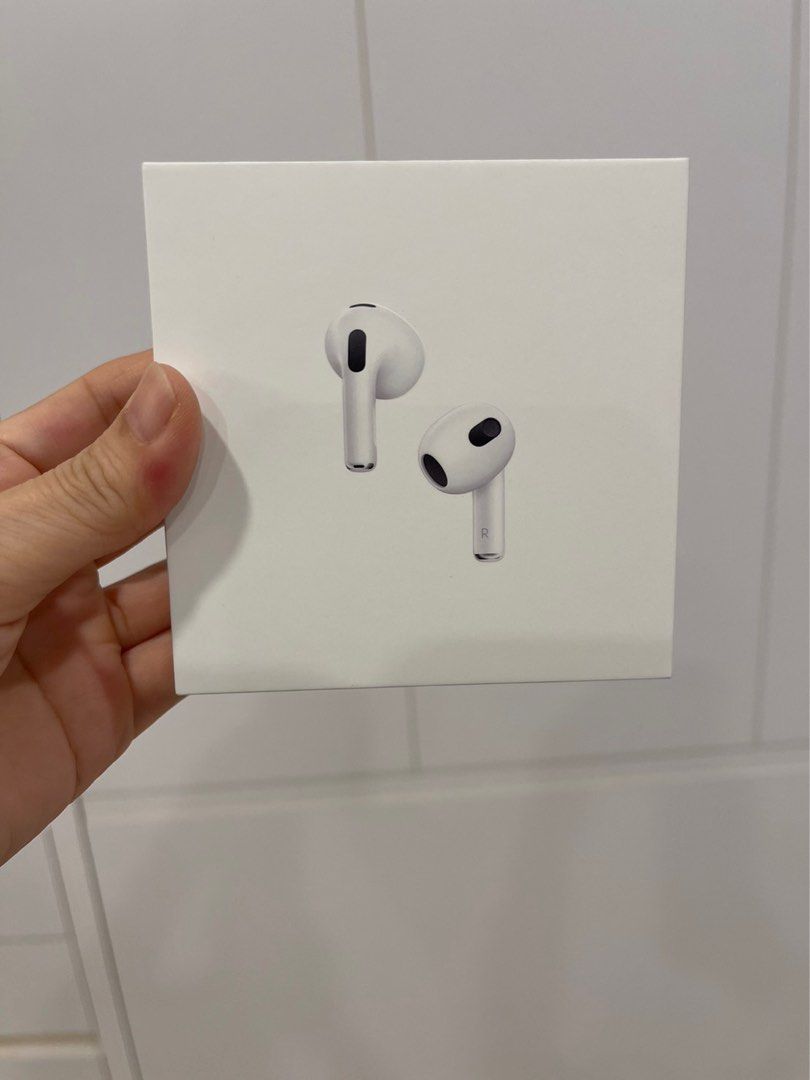 全新未拆封apple Airpods 3 支援magsafe 無線藍芽耳機無線充電 原廠公司貨 耳機及錄音音訊設備 耳機在旋轉拍賣