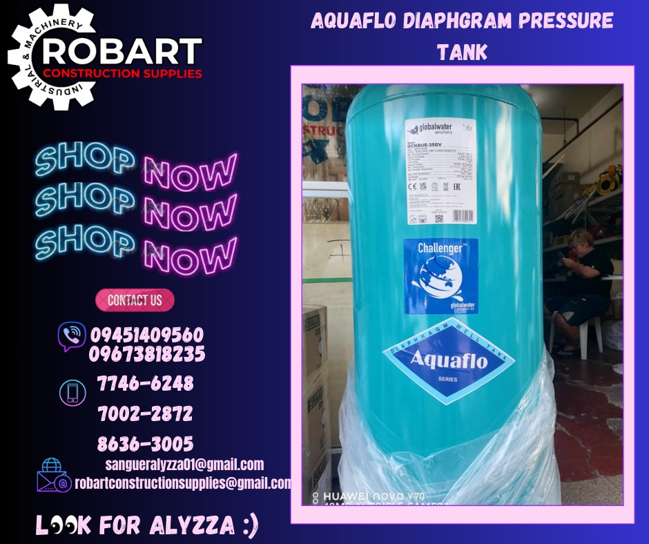 AQUA FLO DIAPHGRAM PRESSURE TANK, Commercial & Industrial, Construction ...