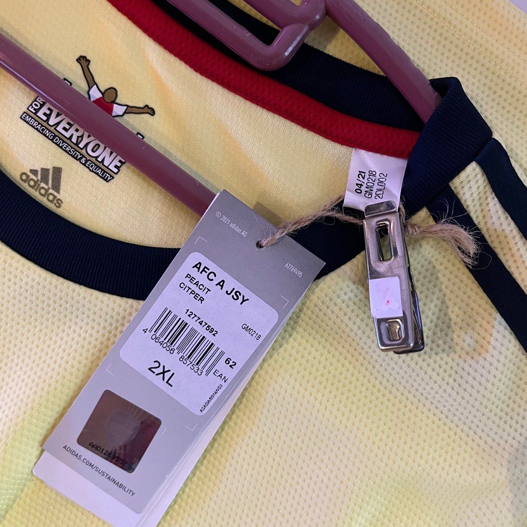 Arsenal 2021 2022 away adidas authentic original jersey XXL BNWT, Men's ...