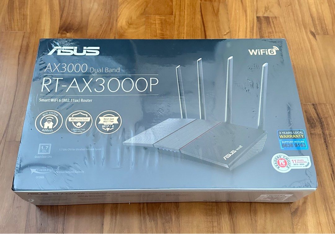 Asus RT-AX3000P Wifi 6 Router, Computers & Tech, Parts & Accessories ...