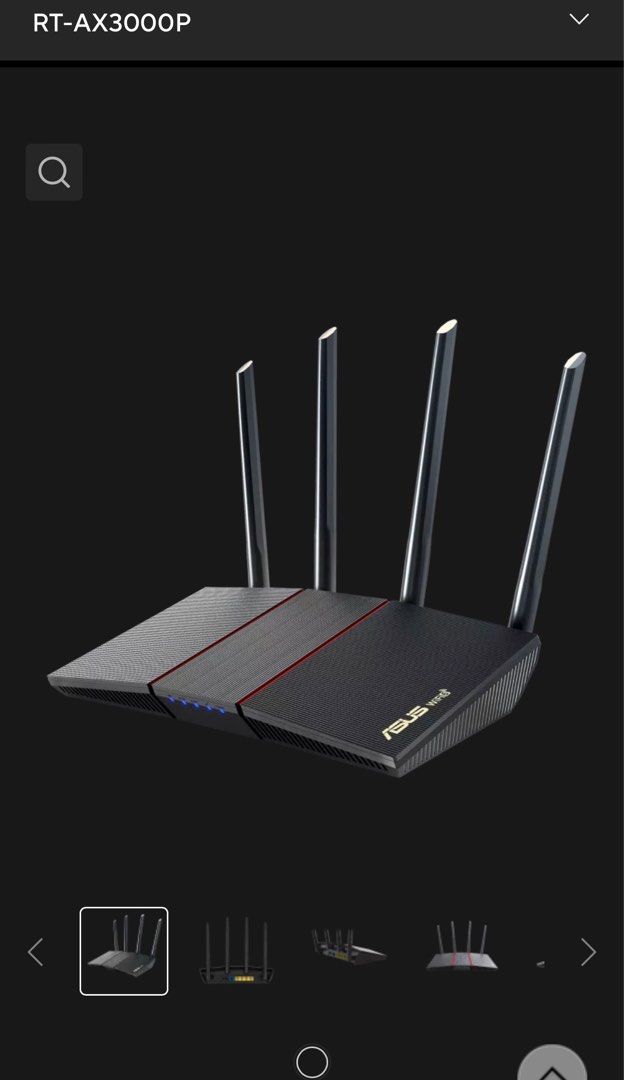 Asus RT-AX3000P Wifi 6 Router, Computers & Tech, Parts & Accessories ...