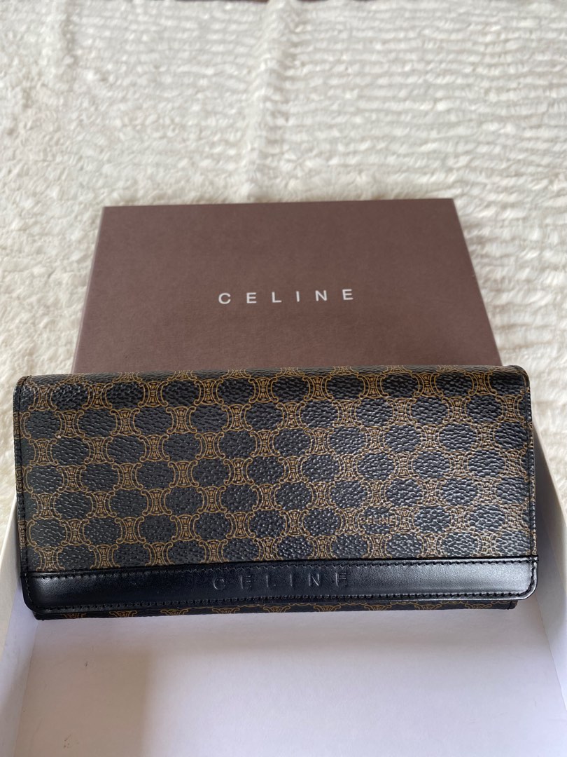 Authentic Celine Macadam Long Wallet, Luxury, Bags & Wallets on Carousell