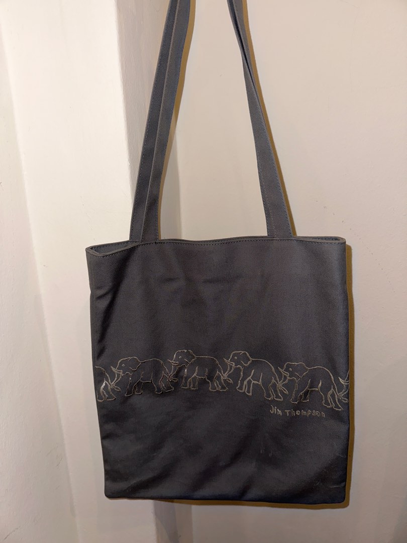 Authentic Jim Thompson Elephant Tote Bag, Women's Fashion, Bags ...