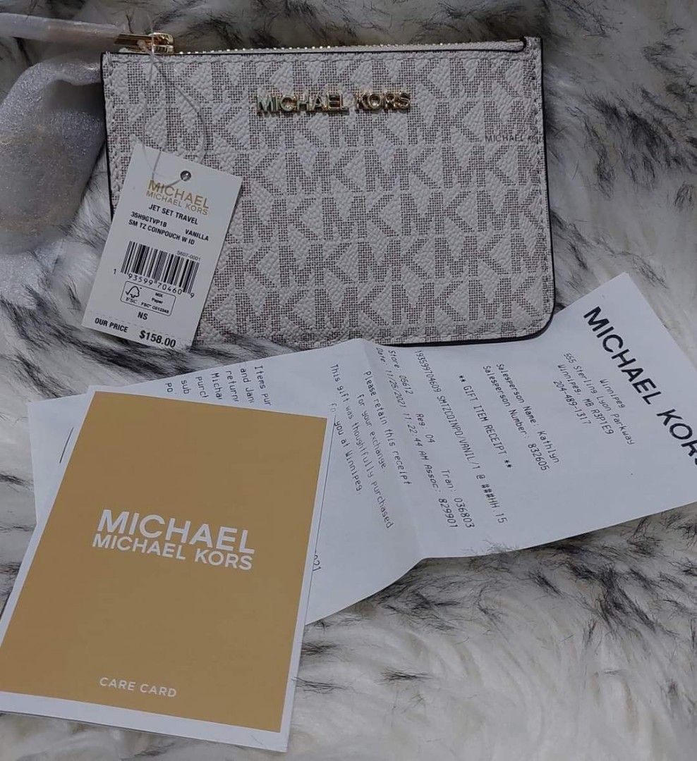 Authentic Michael Kors Coin Purse/Card wallet, Women's Fashion, Bags ...