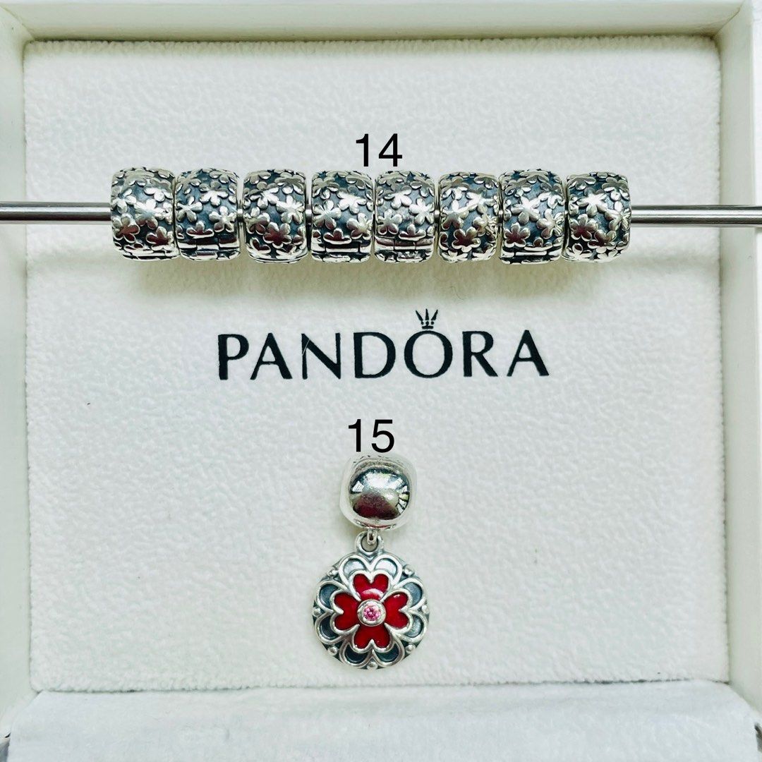 Authentic Pandora Floral / Flower Clips, Women's Fashion, Jewelry ...