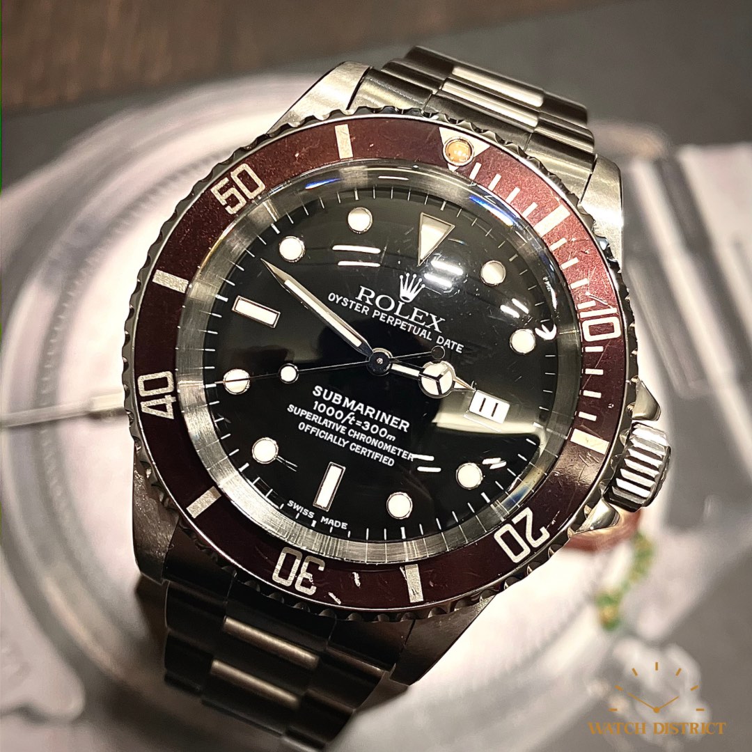 BAKED High Dome Plexi Rolex Submariner Date 16610 2000 FULL SET, Luxury ...