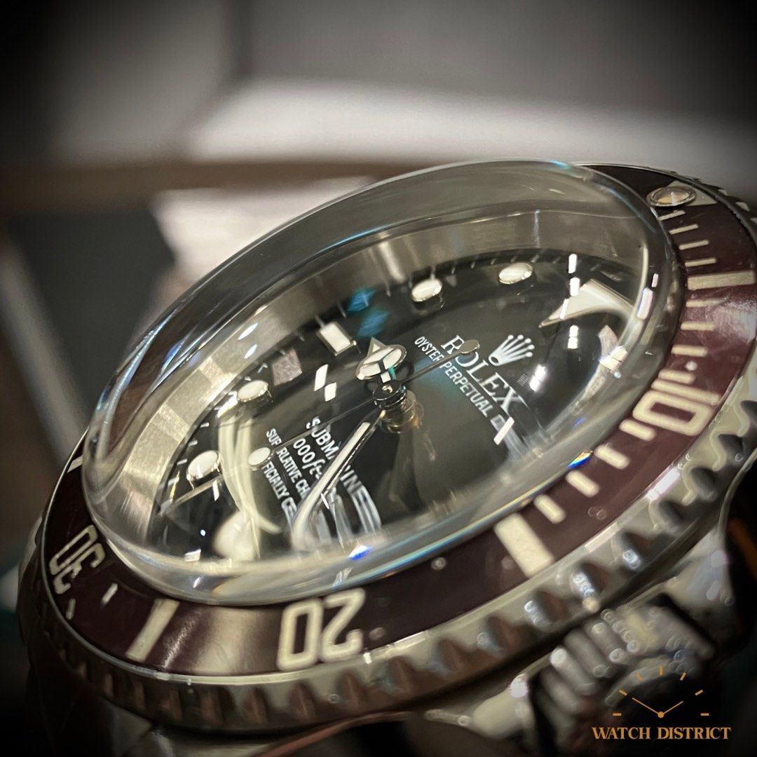 BAKED High Dome Plexi Rolex Submariner Date 16610 2000 FULL SET, Luxury ...