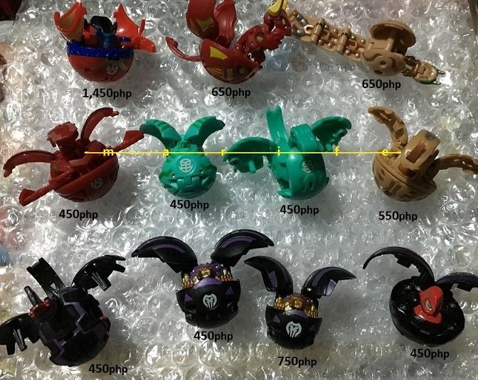 bakugan battle brawlers different attributes collection VT, Hobbies ...