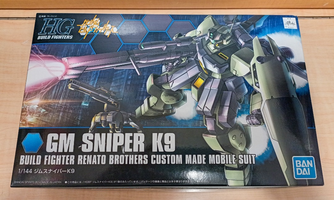 BANDAI 1/144 HGBF 吉姆 GM SNIPER K9 (盒不完美), 興趣及遊戲, 玩具 & 遊戲類 - Carousell
