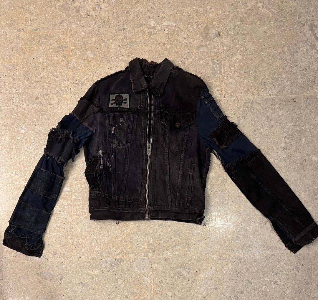 Black Denim Jacket, Men's Fashion, Coats, Jackets and Outerwear on Carousell