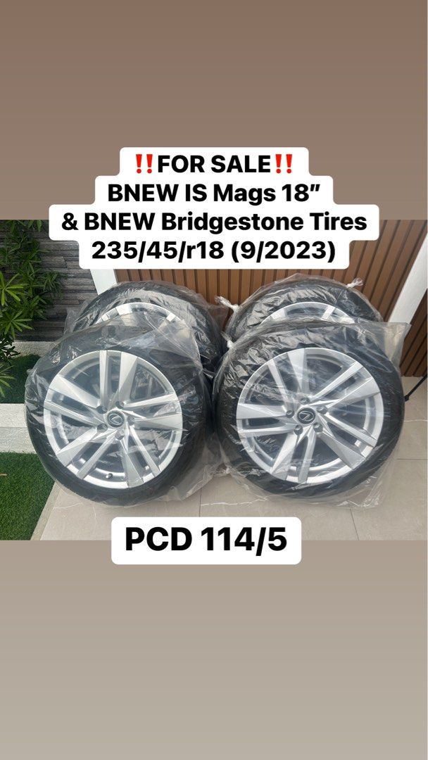 Bnew Lexus Mags w Tires, Car Parts & Accessories, Mags and Tires on ...